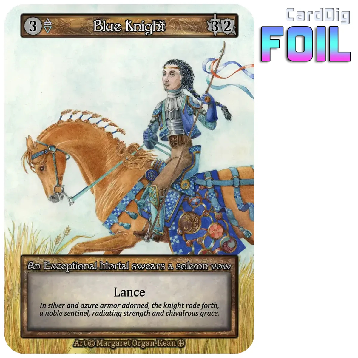 Blue Knight - Foil (AL Exc) – CardDig LLC
